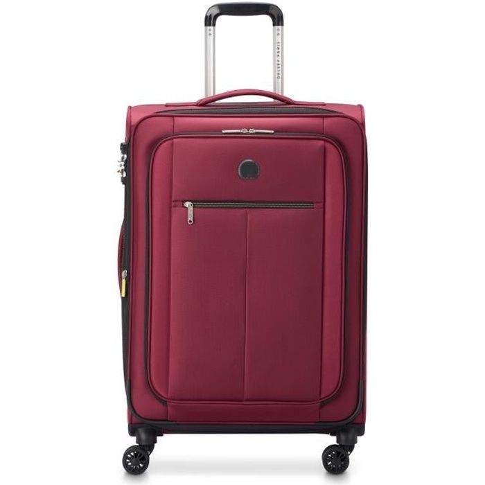 Valise DELSEY Pin Up 6 Expandable 4DR Cabin Trolley 68 M - Rouge ...