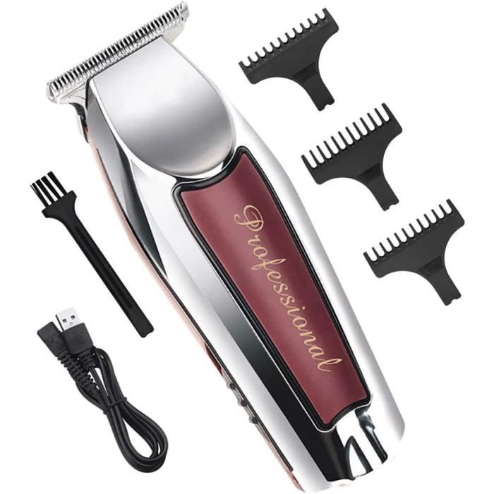 Tondeuse à Cheveux pour Hommes, Tondeuse à Cheveux Professionnelle sans Fil USB Rechargeable ...