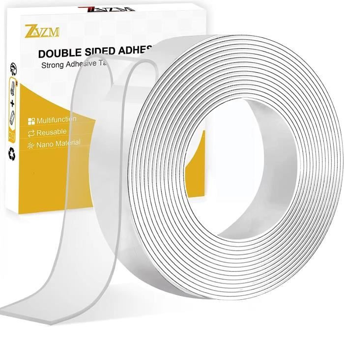 Scotch Double Face Extra Fort, 5M Adhésif Double Face Puissant ...