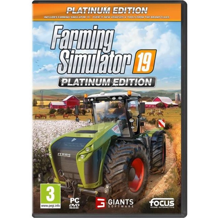 Farming Simulator 19 Platinum Edition Jeu PC DVD ROM - Cdiscount Jeux vidéo