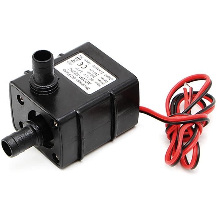 Pompe 240L - H DC 12V 3M Mini Pompes à Eau sans Balai de Pompe à Eau ...