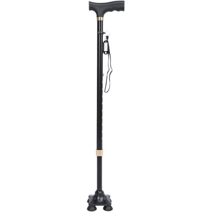 Canne De Marche, De Marche Réglable En Hauteur Base Pivotante À 4 ...