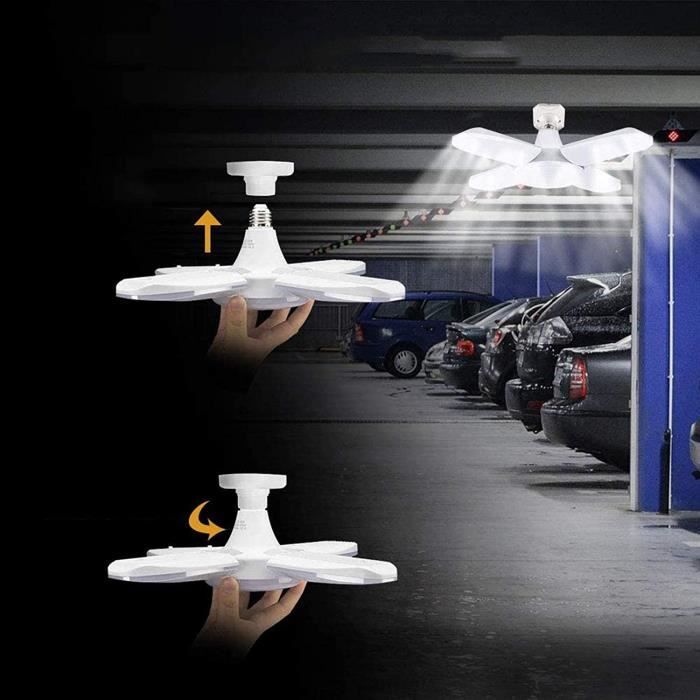 ECLAIRAGE ATELIER Eacuteclairage De Garage Agrave LED E27 6500K 48W ...