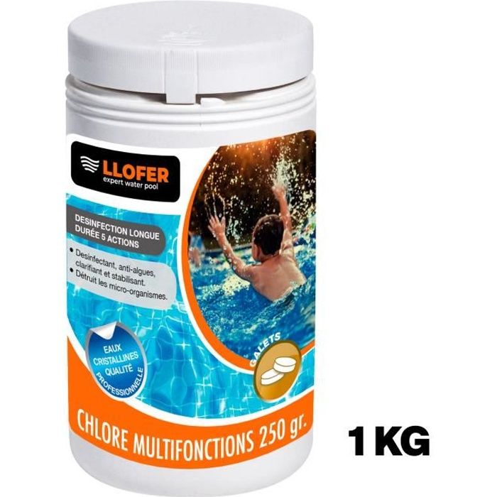 1KG CHLORE MULTIFONCTIONS GALETS DE 250GR - Cdiscount Jardin