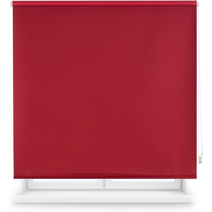 Draco Store Enrouleur Opaque - Rouge Bordeaux, 140 X 230 Cm (Largeur X ...