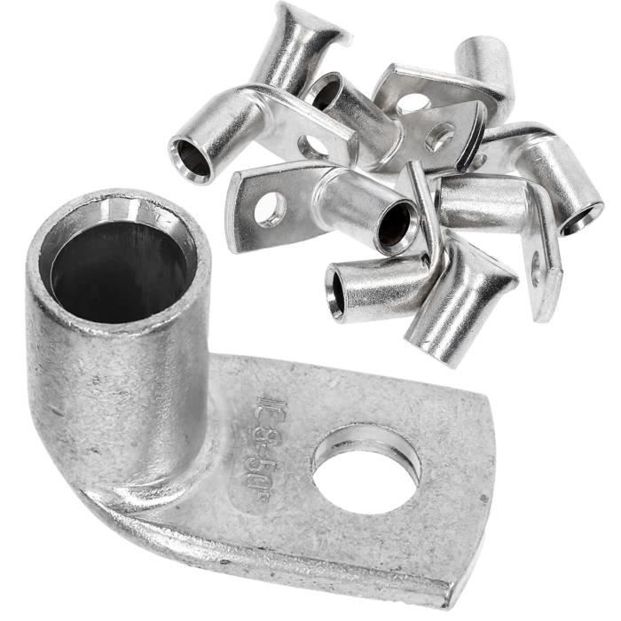 Ka10-L8 Lot De 10 Cosses De Câble Tubulaires Coudées 50 Mm² M8 I Sans ...
