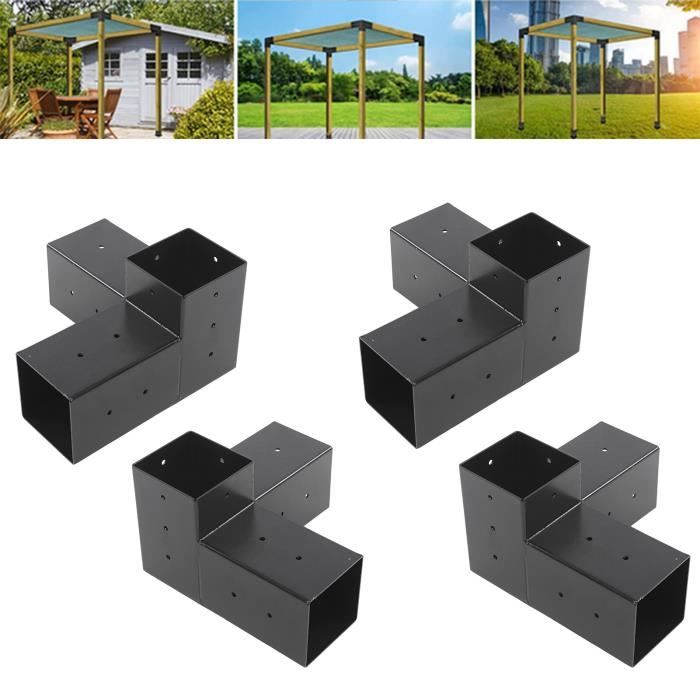 ZHI support d'extension d'angle Support de Pergola en acier, Kit de ...