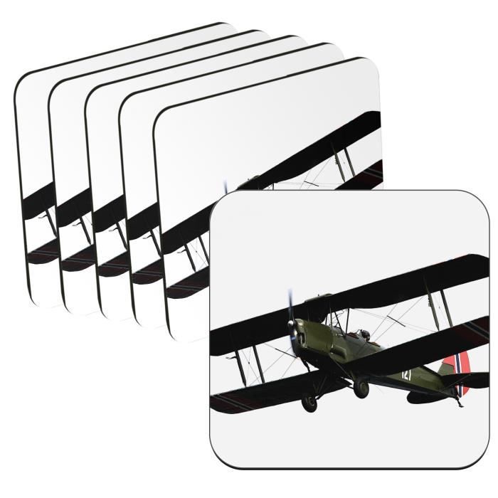 Sous Verre Liège (Lot de 6) Avion Vintage Biplan Ancien - Cdiscount Maison