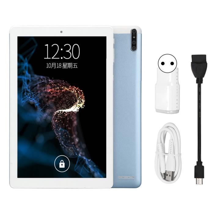 MOO Tablette Pc Tablette 10,1 Pouces 2.4G 5G Wifi Double Bande 6 Go 128 Go Avant 5Mp Arrière ...