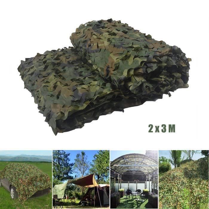 DT12216-2x3M Filet de Camouflage Décoration Militaire Parasol Chasse en ...