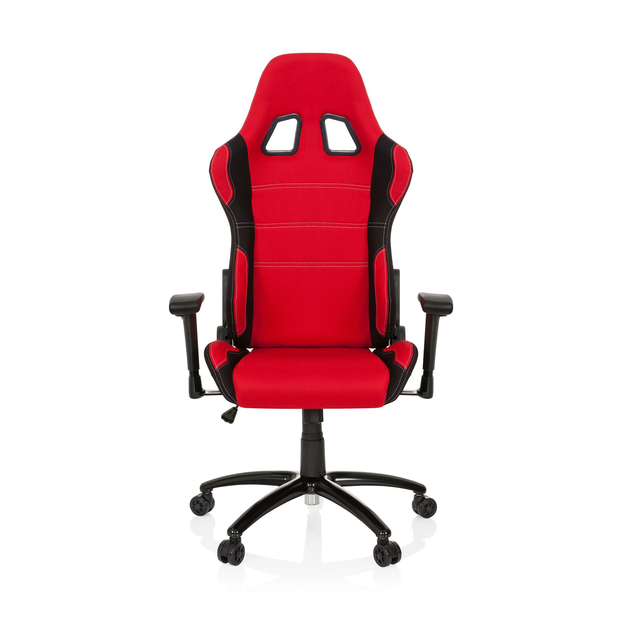 Chaise gaming / fauteuil gamer GAME FORCE tissu noir / rouge hjh OFFICE ...