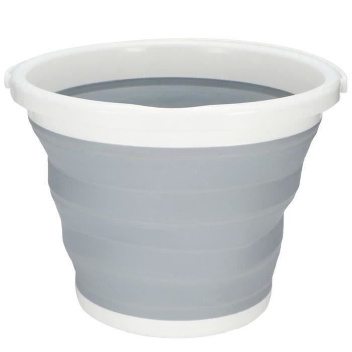 Seau pliant 10L seau pliable Portable conteneur d'eau pliable en plein ...