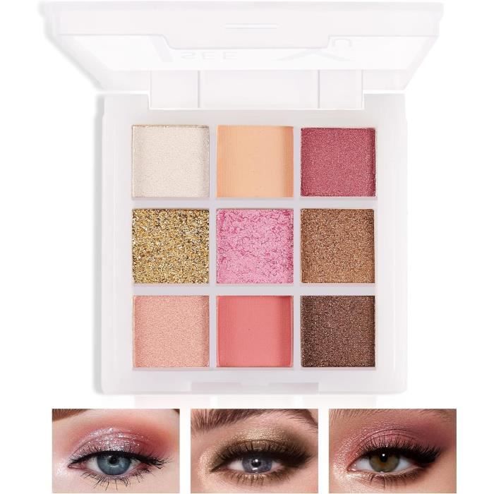 9 Colors Eyeshadow Palette,Rich Colors,Creamy,Blendable With Matte ...