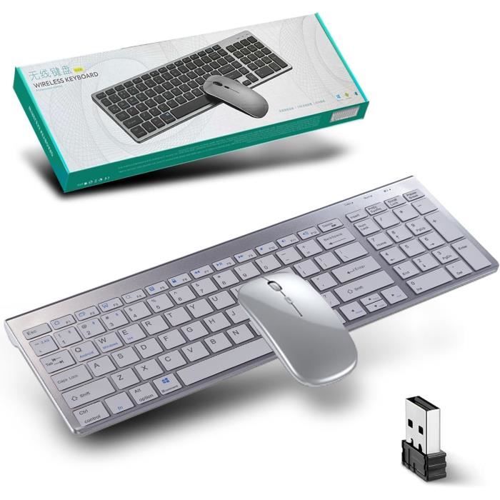 Ensembles Clavier Souris Sans Fil 2.4Ghz & Bluetooth, Clavier Et Souris ...
