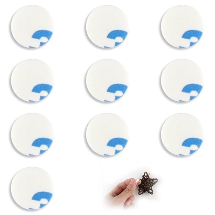 10Pcs Pastilles Adhésives Double Face Extra-Fort En Mousse 9Mm, Scratch ...