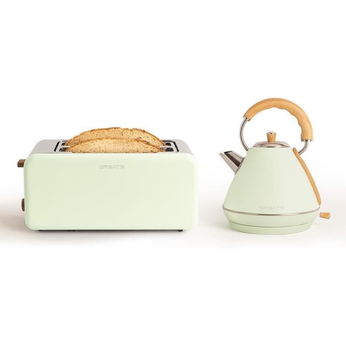Ehskzjh -Pack Toast Retro Xl + Kettle Retro L-Bouilloire Et Grille-Pain ...