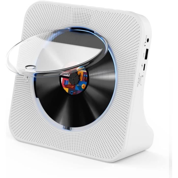 Luernas Lecteur Cd Bluetooth Avec Haut-Parleur Lecteur Cd De Bureau ...