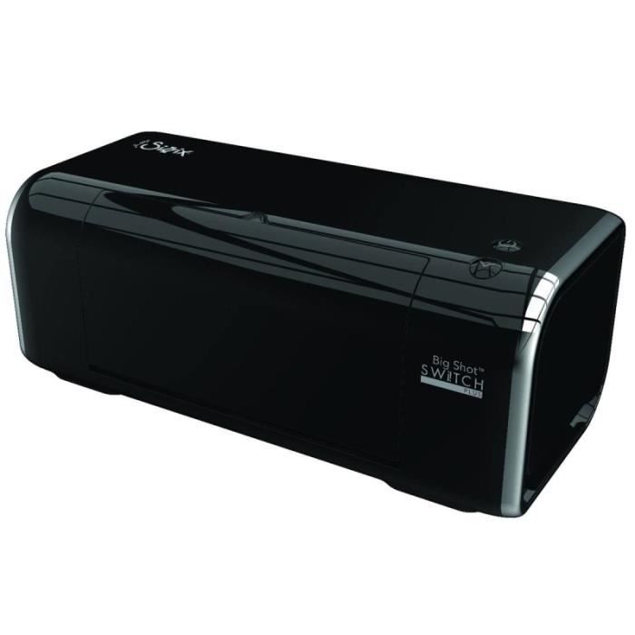 Big Shot Switch Plus - SIZZIX - Kit d'initiation - Couleur Noir - Pour ...