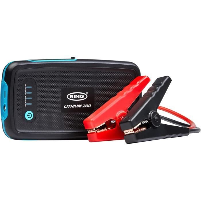 Ring Booster Demarreur 12V Rechargeable Lithium 200-6000Mah - USB LED12 ...
