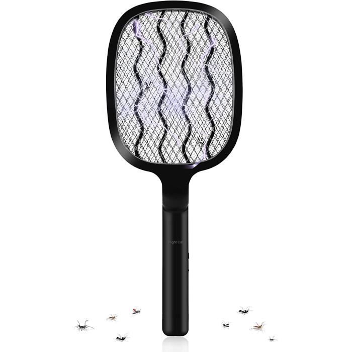 Night Cat Raquette Anti Moustiques électrique 3000V Raquette Moustiques ...