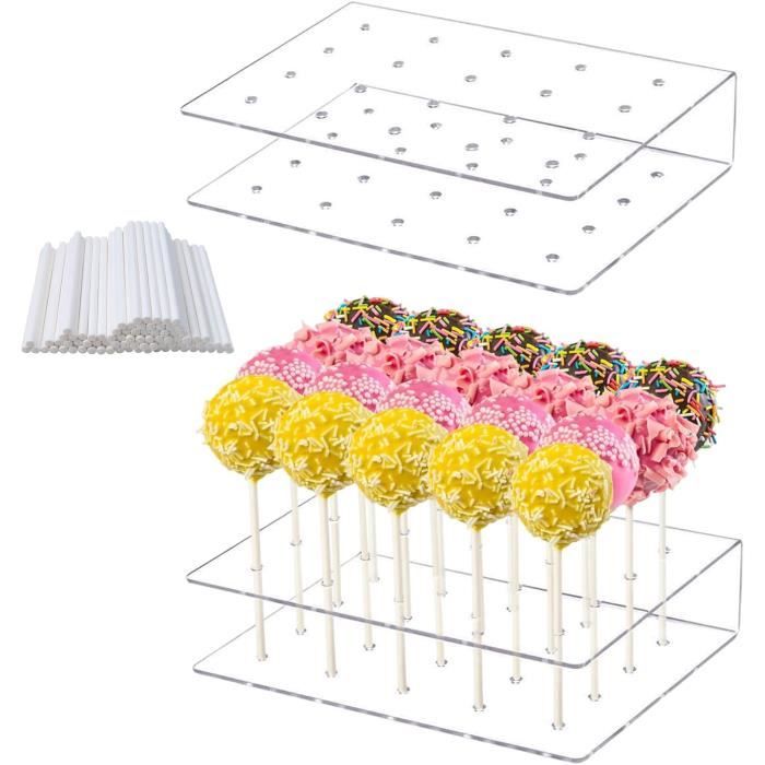 2 Pièces Support Sucette, Support Cake Pop, 20 Trous Supports À ...