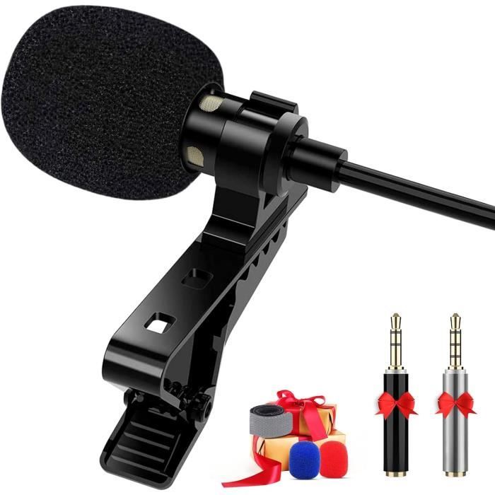 Lavalier Micro Omnidirectionnel À Condensateur 2 M Pour Iphone Et ...