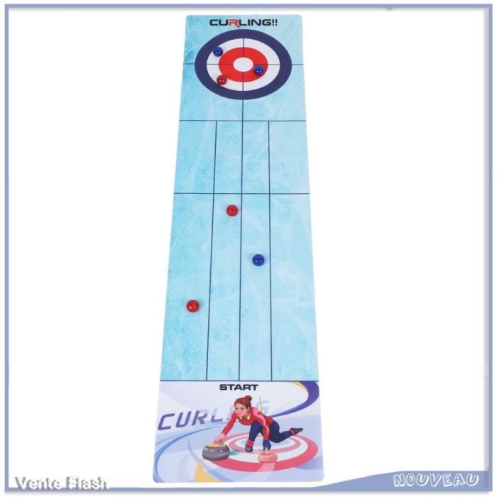 Jeu de Curling de Table Compact pour Familles - V GEBY - Jouet Portable ...