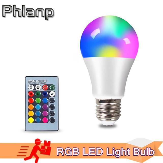 Ampoule,RGB-15w-E27--E27 Led Rgb Lamp Spotlight Bulb 220v Bombillas Led 4w 10w 15w Ir Remote ...