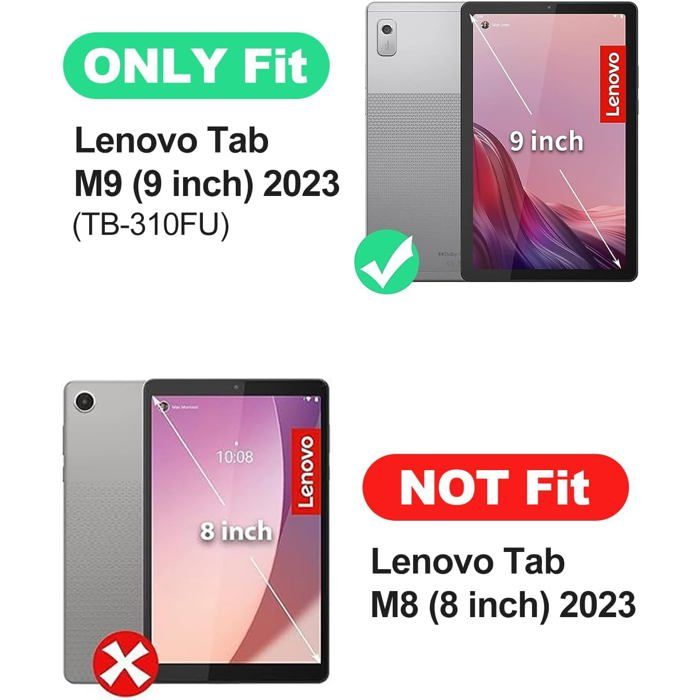 Clavier pour Lenovo Tab M9 9'' 2023 AZERTY Français Clavier Bluetooth ...