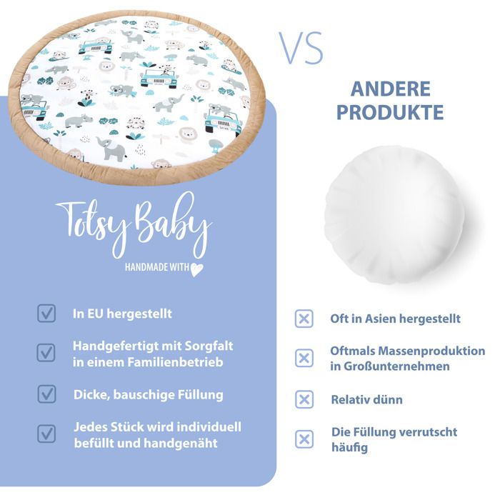 Coussin de sol enfants TOTSY BABY - modèle Afryka - 100 x 100 cm ...