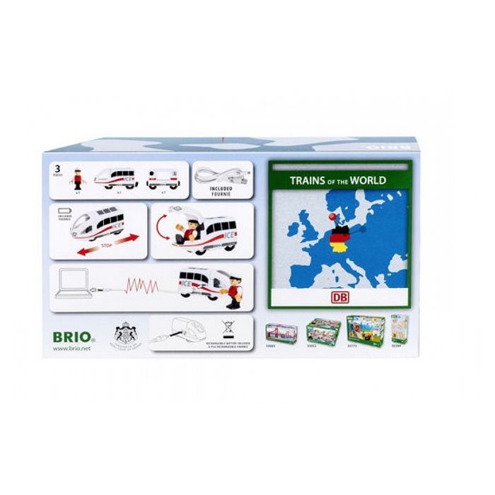 Train ICE Rechargeable - BRIO - 36088 - Jouet éducatif pour enfant de 3 ...