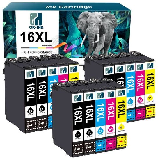 OK-INK 15 Cartouche Epson 16 XL 16XL multipack compatible pour Epson ...
