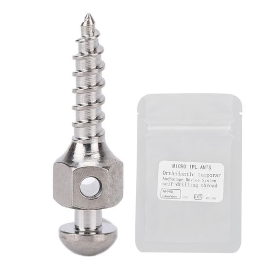 Vis d'ancrage orthodontique autoperceuse en acier inoxydable pour micro ...
