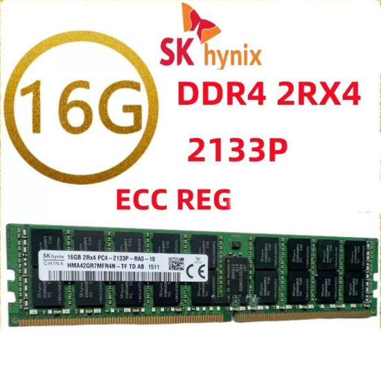 Mémoire RAM PC SK hynix 32GB（2×16GB） DDR4 REG RECC 2R×4 2133MHz - Cdiscount Informatique