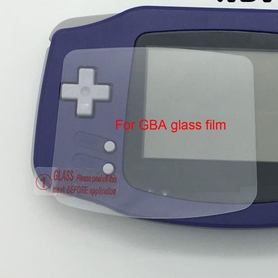 Pour GBA - Film de protection d'écran en verre, remplacement de l'objectif, Campaign, NDSL NDSi ...