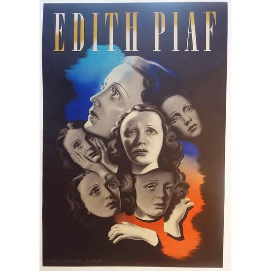 Posters: Edith Piaf Poster Reproduction - Jazz Format A2 (59,4 x 42 cm ...