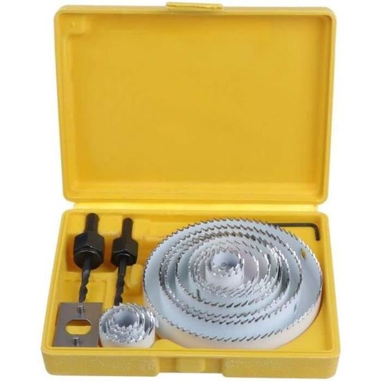 SCIE TREPAN - SCIE CLOCHE 17PCS Scies Cloches Bi-Métal en Acier au ...