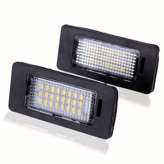 2 PCS LED de plaque d'immatriculation Aucune erreur Lampe SMD3528 pour BMW E82 / E88 / E90 / E92 ...
