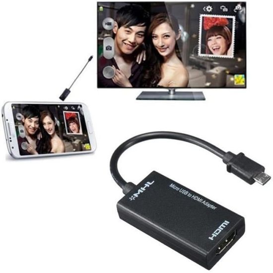 CABLE - CONNECTIQUE TV - VIDEO - SON TEMPSA MHL Micro USB vers 1080P ...