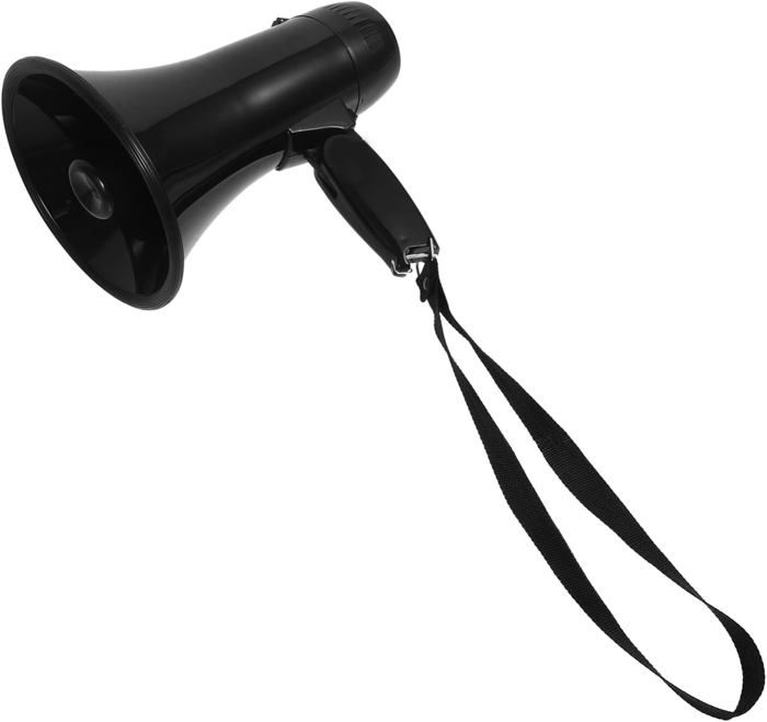 Schiuma Mégaphone Portatif Haut-Parleur De Corne De Taureau Mégaphone ...