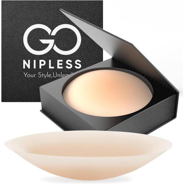 Go Nipless Cache-tétons en silicone pour femme – Cache-tétons adhésifs réutilisables en gel nude ...