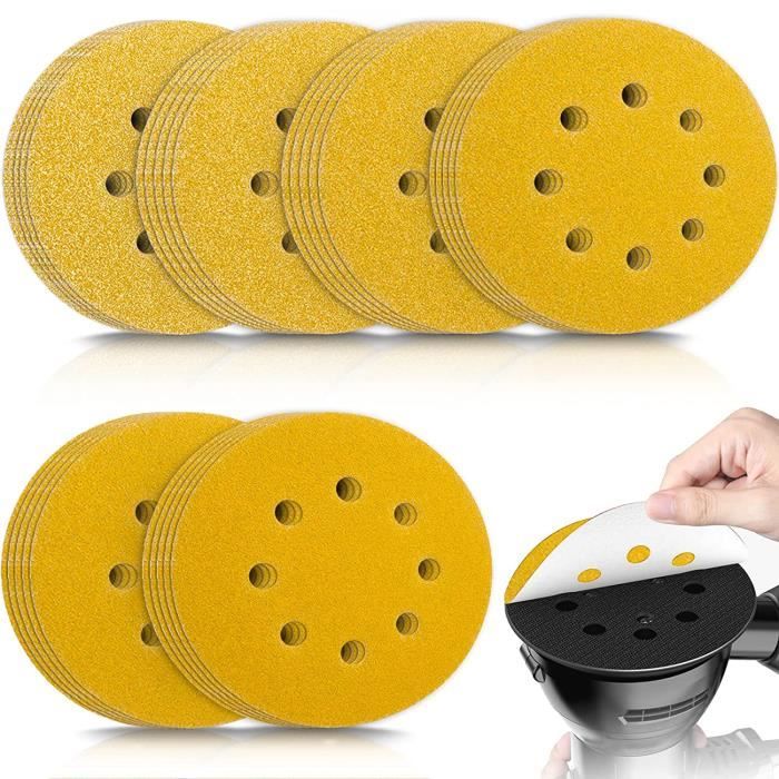 Disque a Poncer 48Pcs Disque Ponceuse Girafe Disques Abrasifs Velcro ...