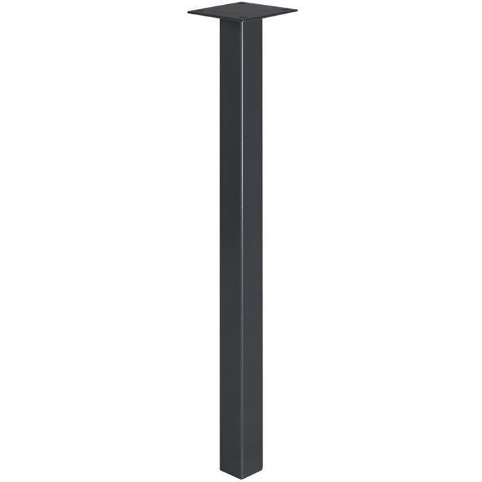 HOLZBRINK 72cm 1x Pied de Table Profil Carré 40x40mm, Support Table ...