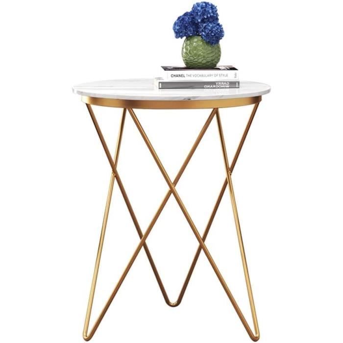 Tables Basses de Salon Table Ronde-Table d'angle Moderne en Marbre ...