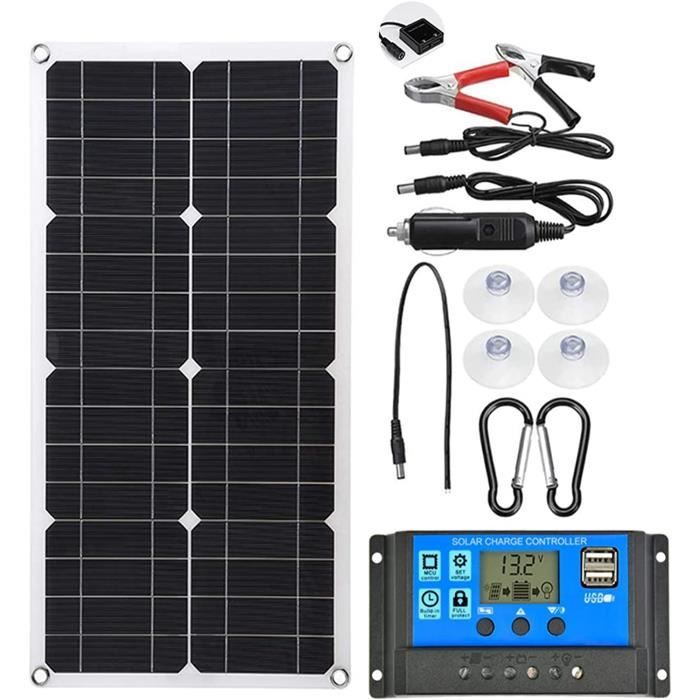 Module Solaire 100W 18V, Kit Panneau Solaire Flexibles, Chargeur Solaire Monocristallins ...