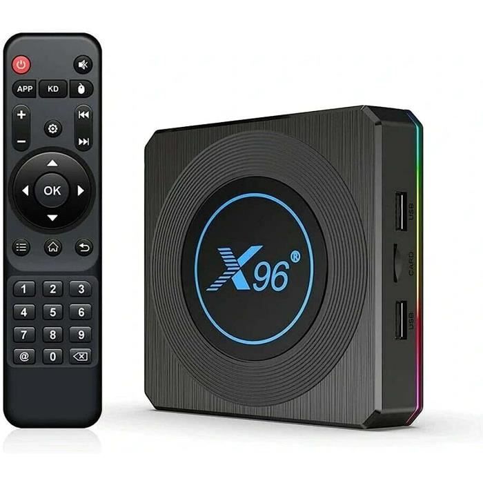Boîte De Télévision Intelligente, X96 X4 Android 11,0 TV Boîte TV 4gb ...