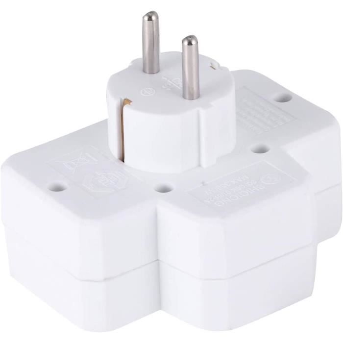 Multiprise Murale Multiprise Electrique 2 Prise 3500W 16A Multi Prise ...