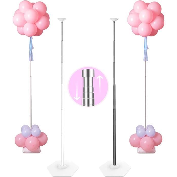 Kit De Support De Colonne De Ballons En Métal, 2 Ensembles De 2 M De ...