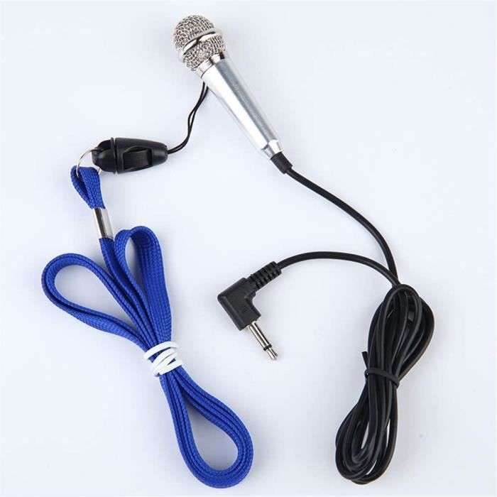 Stereo Mic 3,5Mm Studio KTV Karaoke Mini Microphone Portable pour ...