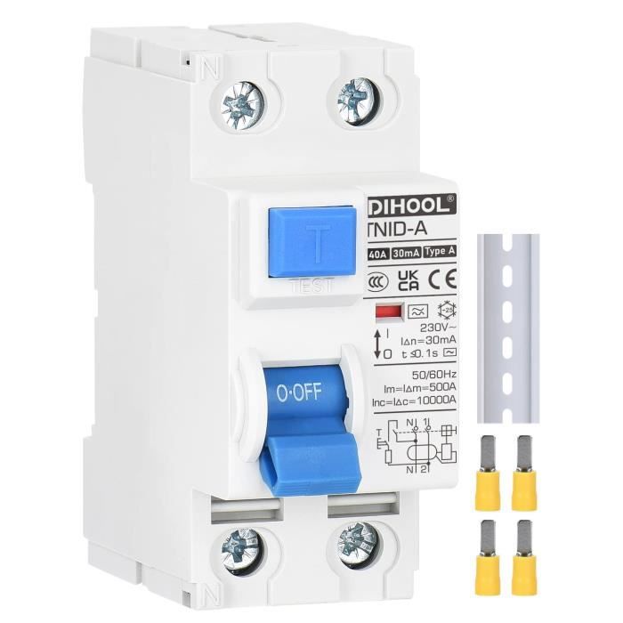 Disjoncteur Différentiel Rcd Type A Fi - Interrupteur Fi Din - Rail Din ...